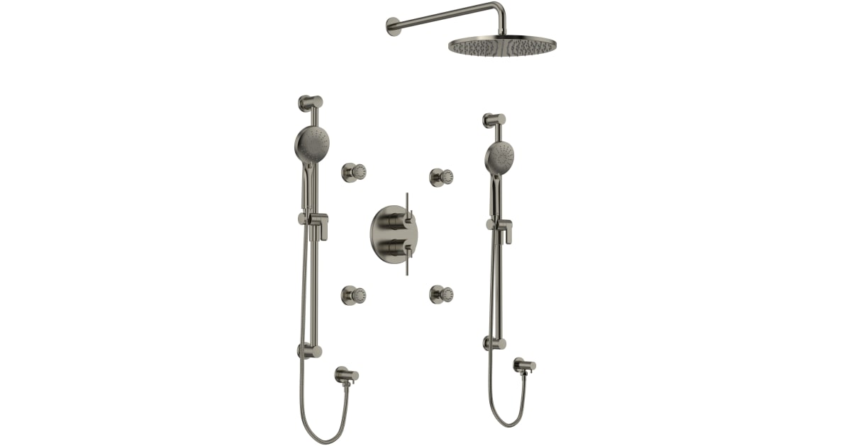 Riobel R83 CS 2 CS Thermostatic Shower System with Shower Head, Hand ...