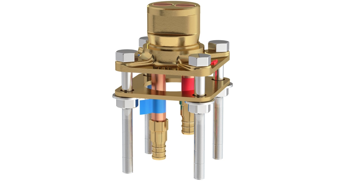 Riobel RHFS-SPEX Floor Mounted Tub Filler Rough-in Valve with PEX ...