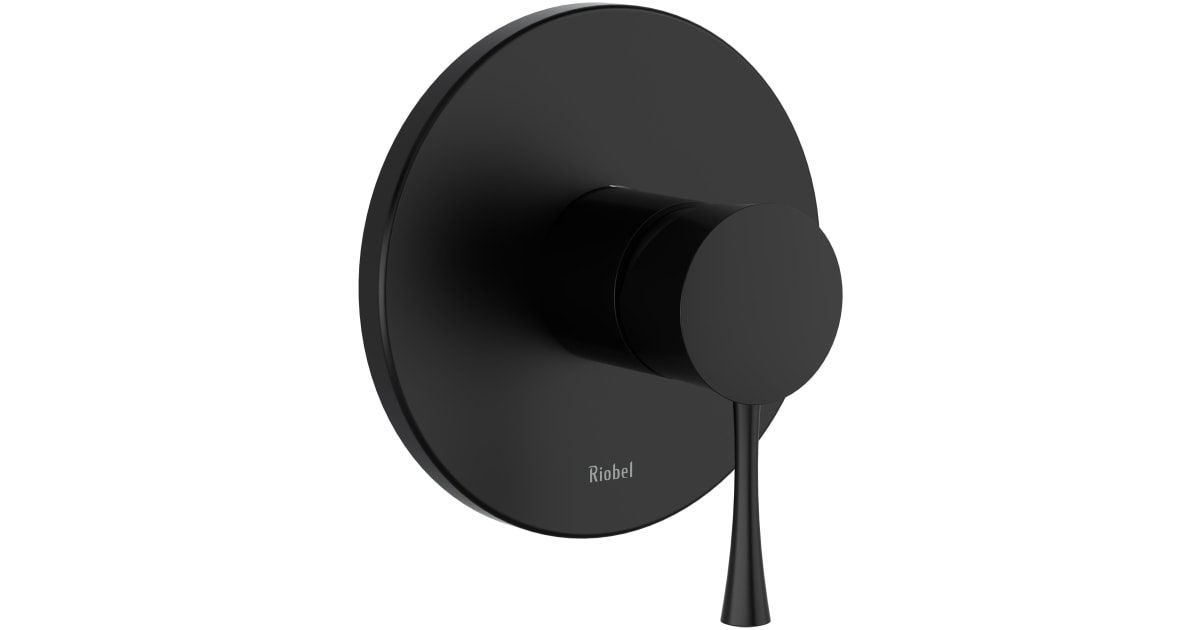 Riobel TEDTM51BK Edge Pressure Balanced Valve Trim Only with Single ...