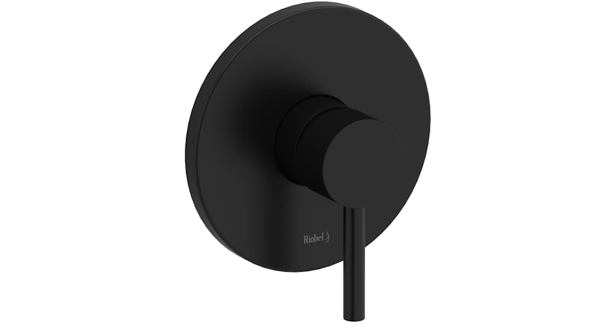 Riobel TGS51BK GS Pressure Balanced Valve Trim Only with Single Lever ...