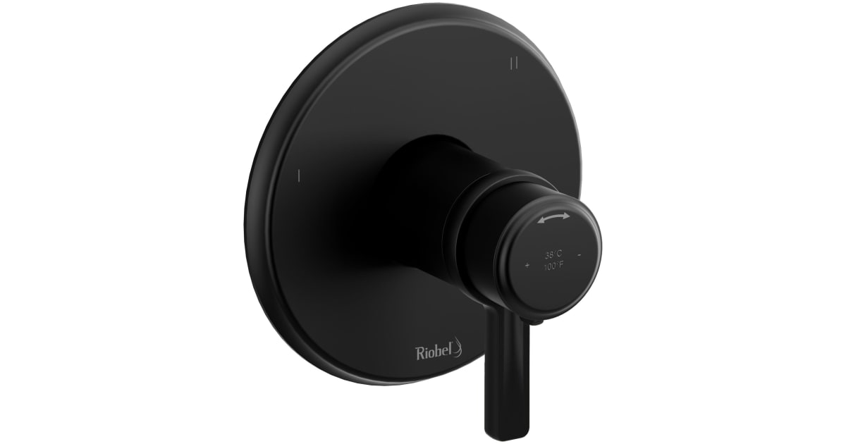Riobel TMMRD47JBK Momenti Three Function Thermostatic Valve Trim Only ...