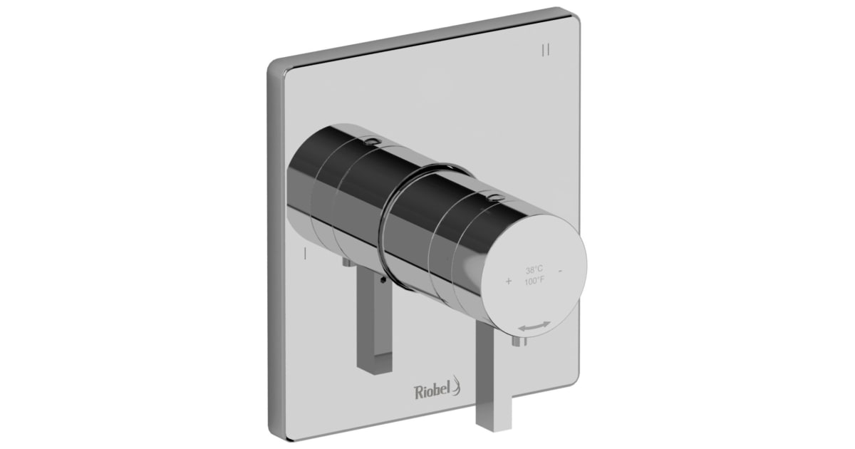 Riobel TPFTQ45C Profile Dual Function Thermostatic Valve Trim Only with ...