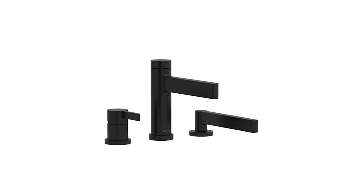 Riobel TPX10BK Paradox Deck Mounted Roman Tub Filler with Built-In ...