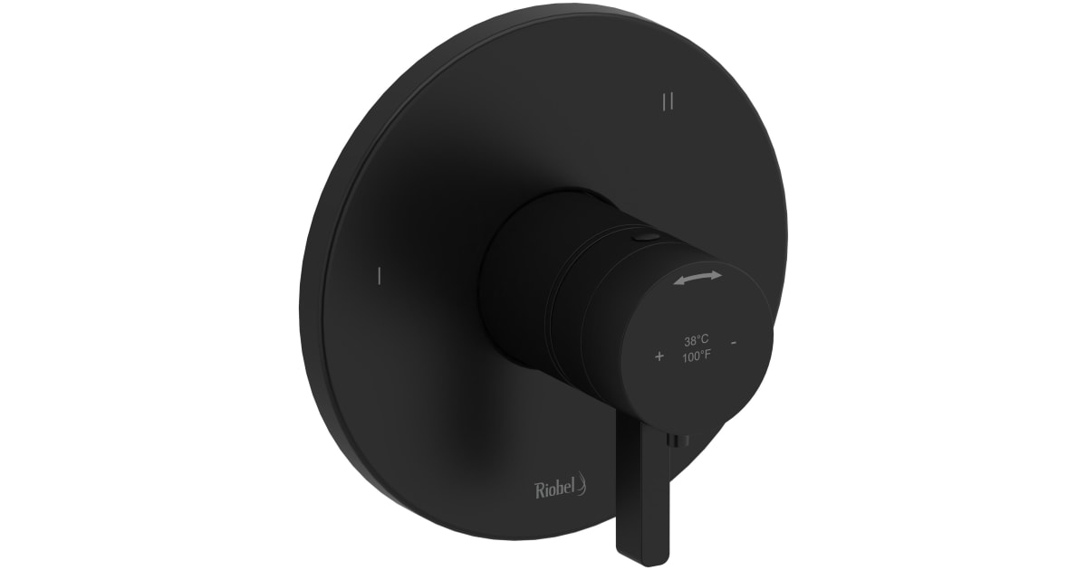 Riobel TPXTM45BK Paradox Five Function Thermostatic Valve Trim Only ...