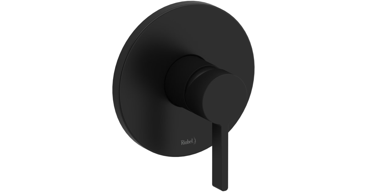 Riobel TPXTM51BK Paradox Pressure Balanced Valve Trim Only with Single ...