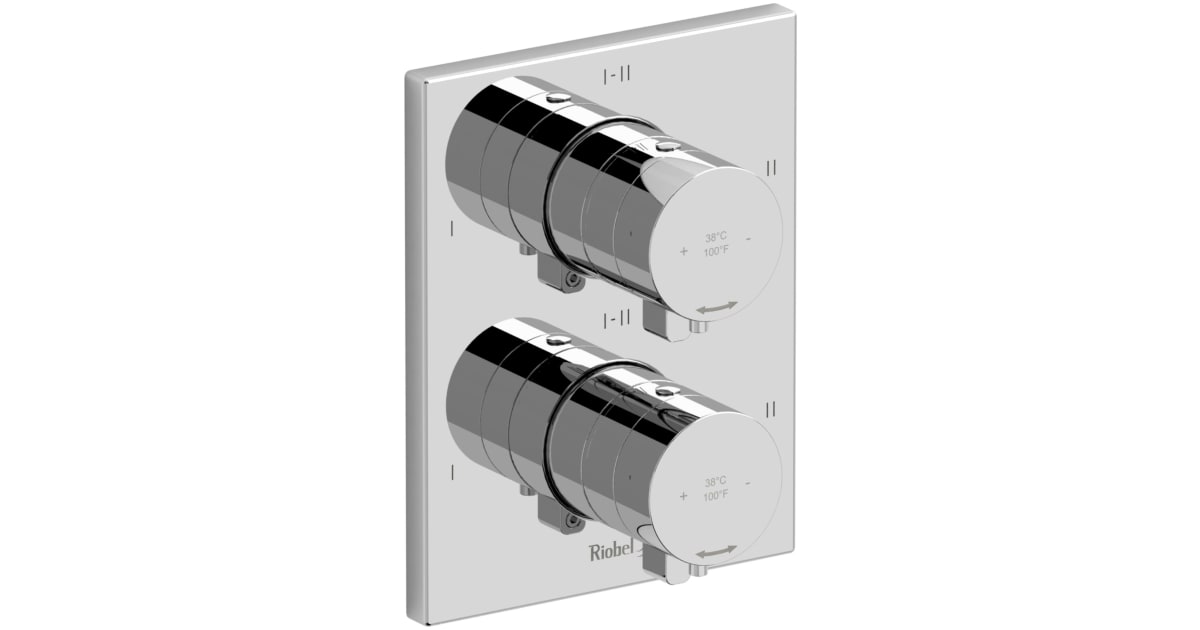 Riobel TPXTQ46C Paradox Six Function Thermostatic Valve Trim Only with ...