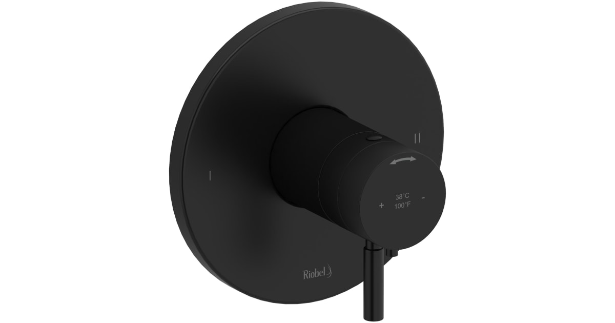 Riobel TRUTM44BK Riu Two Independent Function Thermostatic Valve Trim ...