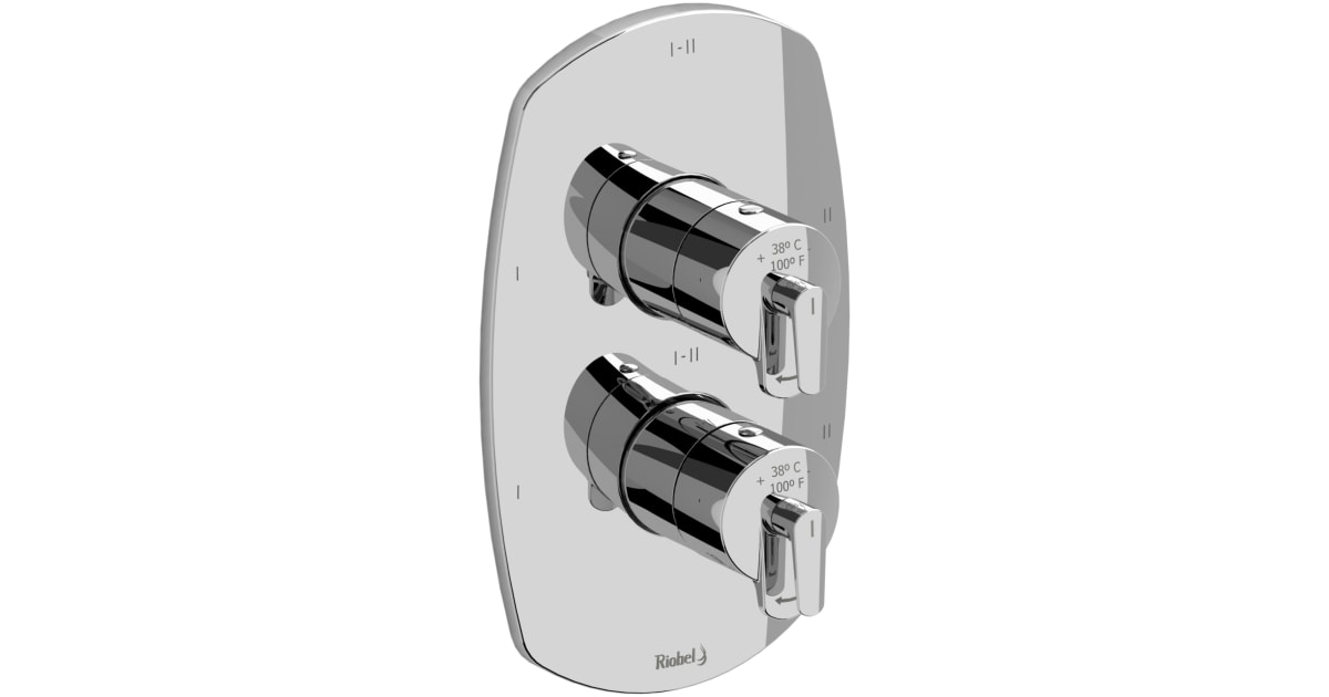 Riobel TVY46C Venty Six Function Thermostatic Valve Trim Only with Dual ...