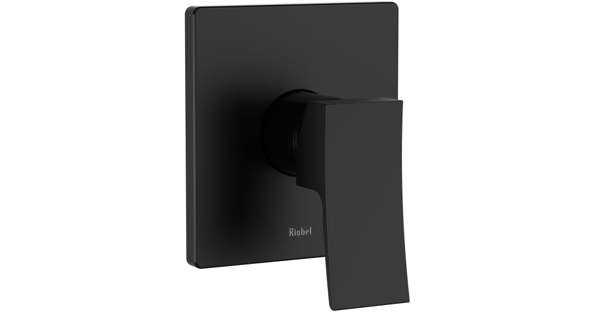 Riobel TZOTQ51BK Zendo Pressure Balanced Valve Trim Only with Single ...