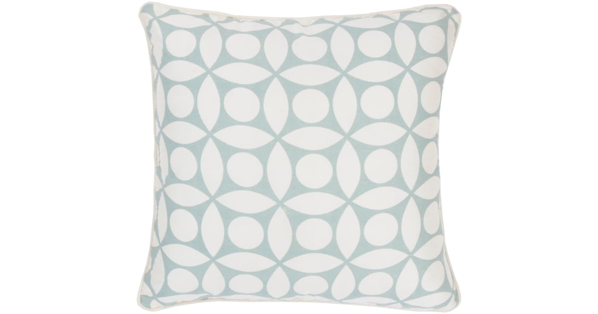 Rizzy Home PILT03598ASWH1818 18" x 18" Pillow Cover with Hidden Zipper ...