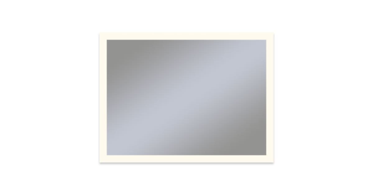 Robern YM4836RPFPD3P Vitality 48"W x 36"H Rectangular Flat Frameless ...