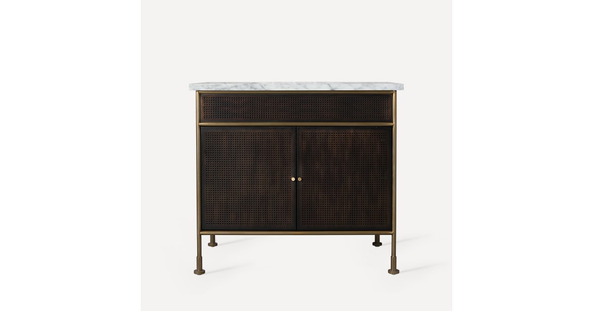 Robern CVMA368788 Mackey 36" Single Free Standing Vanity Cabinet - Less ...