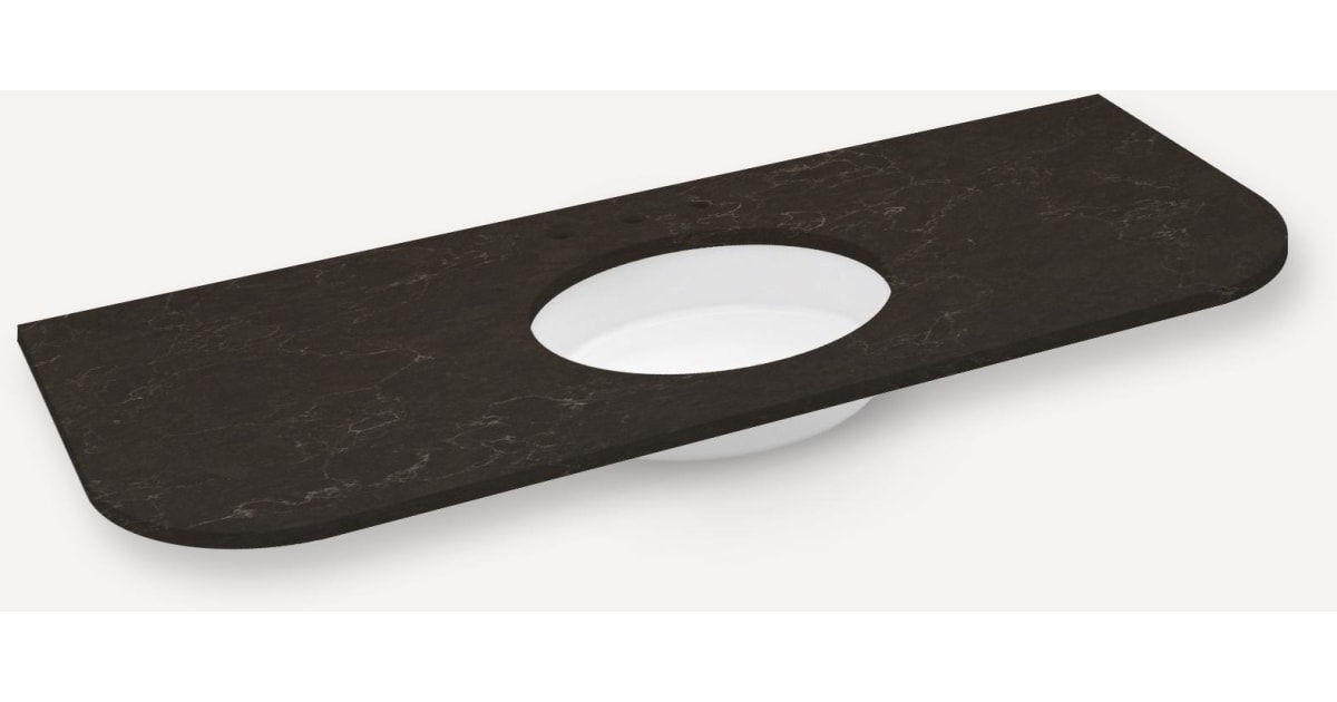 Robern TA56UCO97-8CR1 Craft Series 56" Quartz Vanity Top | Ferguson Home