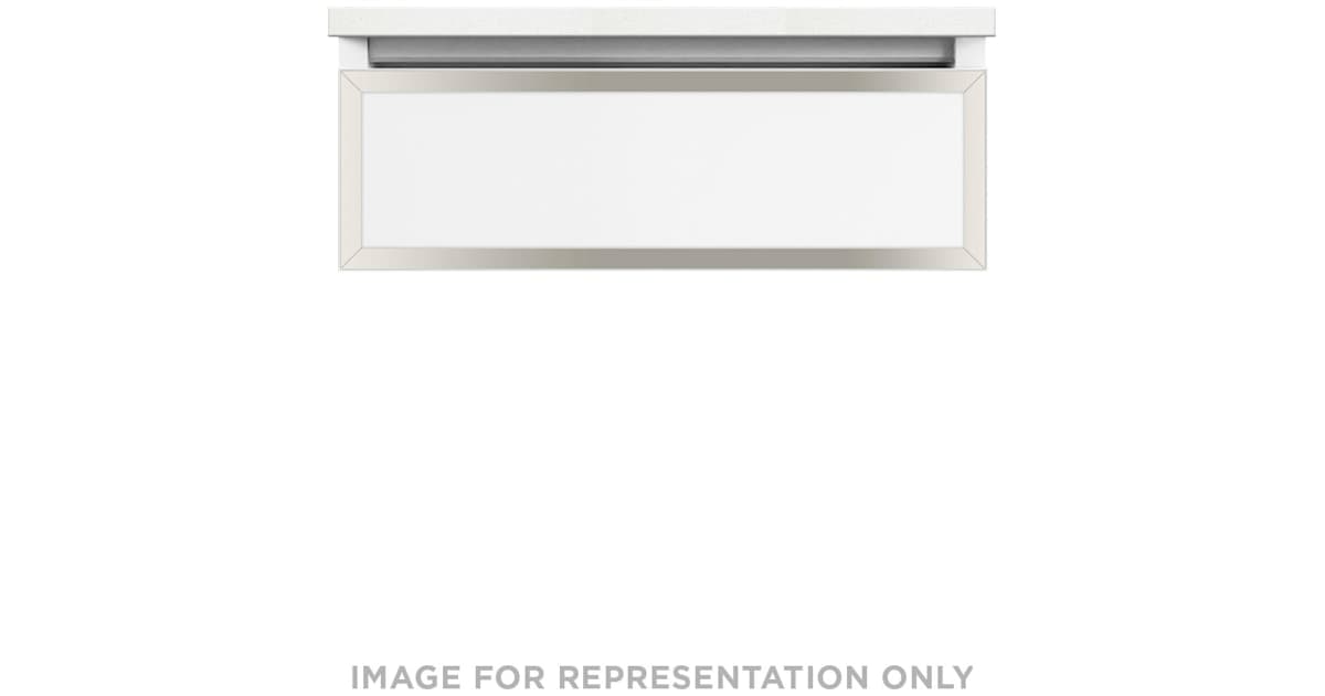 Robern VP24H1D21F21S77 Profiles 24" Single Wall Mounted Vanity Cabinet - Less Vanity Top with ...