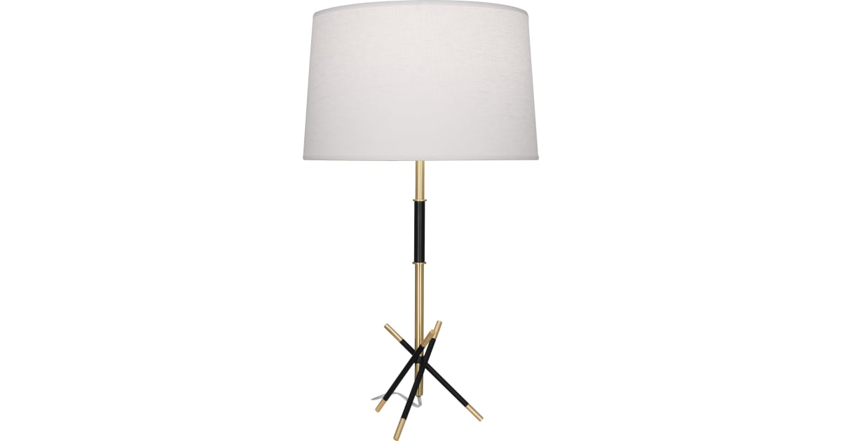 Robert Abbey 217 Thatcher 29" Tall Buffet Table Lamp with Oyster Linen ...