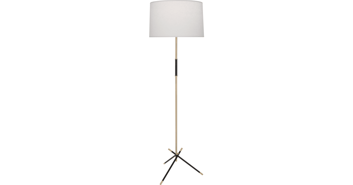 Robert Abbey 218 Thatcher 63" Tall Buffet Floor Lamp with Oyster Linen ...