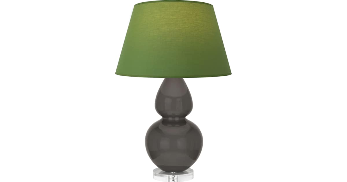 Robert Abbey CR23G Double Gourd 30" Tall Vase Table Lamp with Tea Green ...