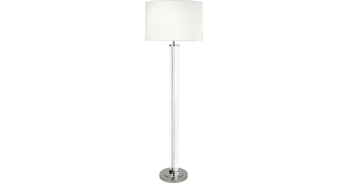 Robert Abbey S473 Fineas 66" Column Floor Lamp with a Fondine Fabric ...