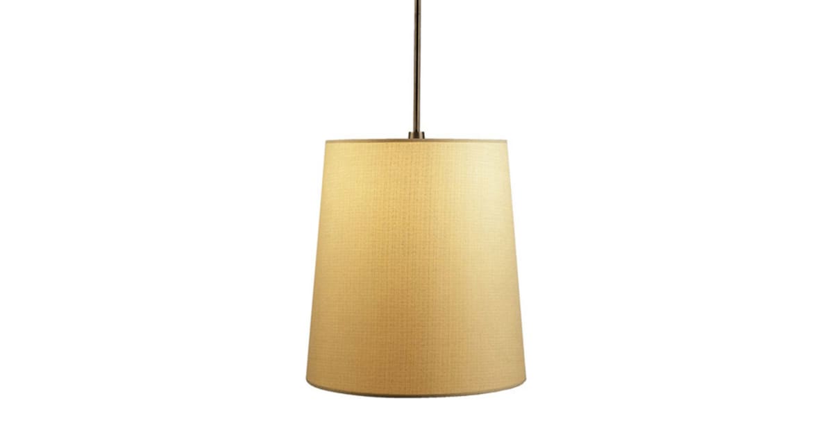 Robert Abbey Z2055 Buster 22" Pendant with a Muslin Claiborne Fabric ...