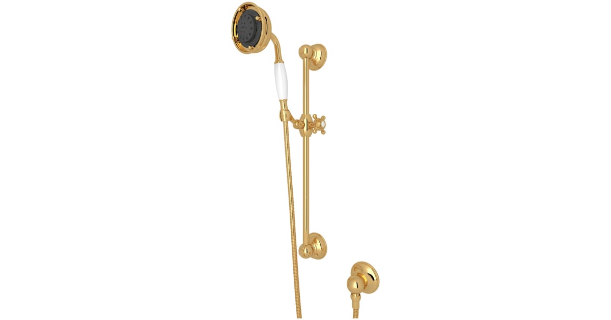 Rohl 1310IB Spa Shower 1.8 GPM Multi Function Hand Shower Package ...