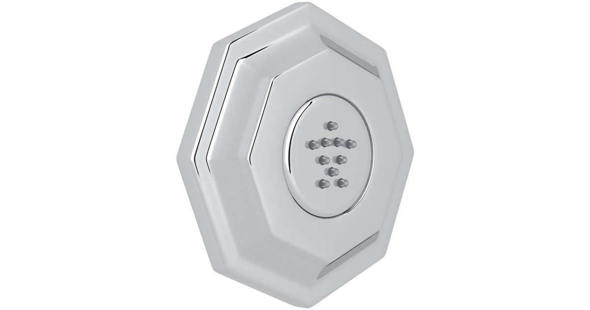 Rohl 24995APC Spa Shower Single Function Octagonal Brass Body Spray ...