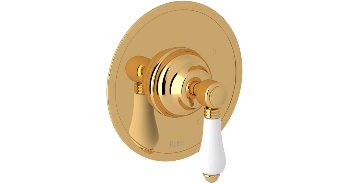 Rohl A1410LPIB Italian Bath Pressure Balanced Valve Trim Only with ...