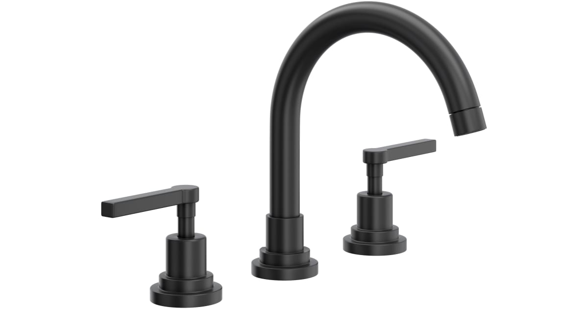 Rohl A2228LMMB-2 Lombardia 1.2 GPM Widespread Bathroom Faucet with Pop ...