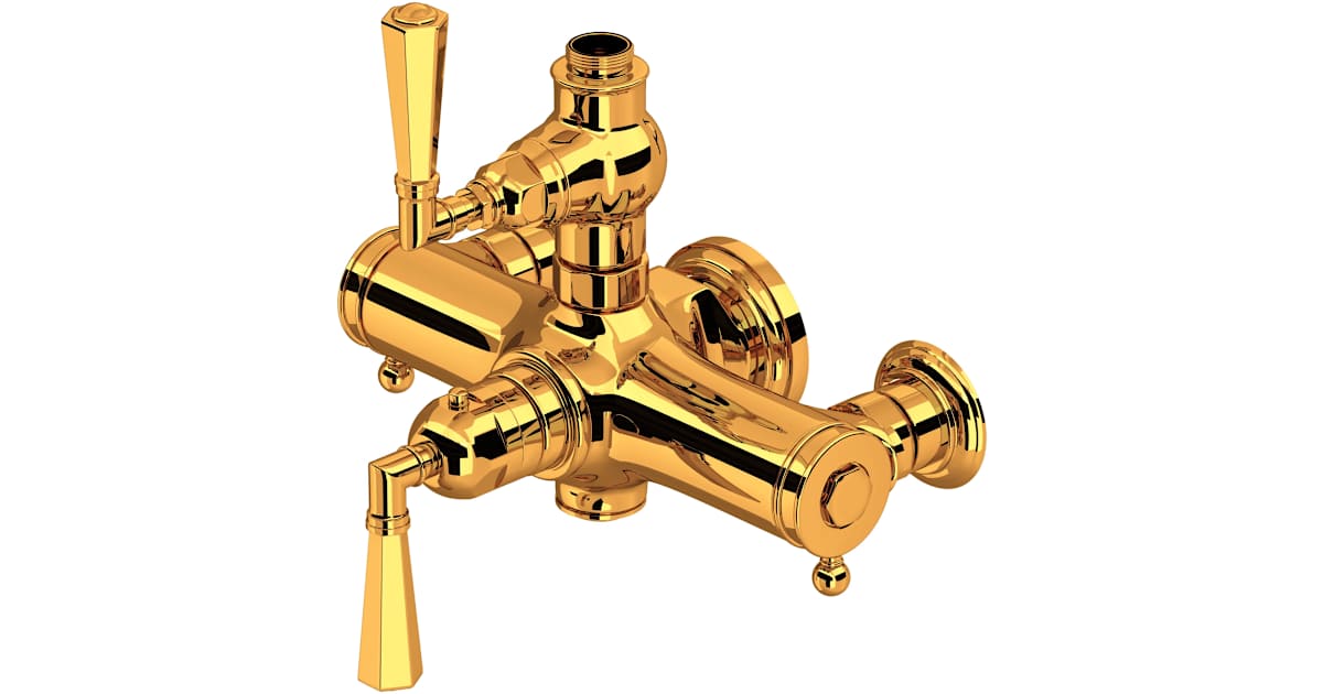 Rohl A4817LMIB Palladian Exposed Thermostatic Valve Trim with Dual ...