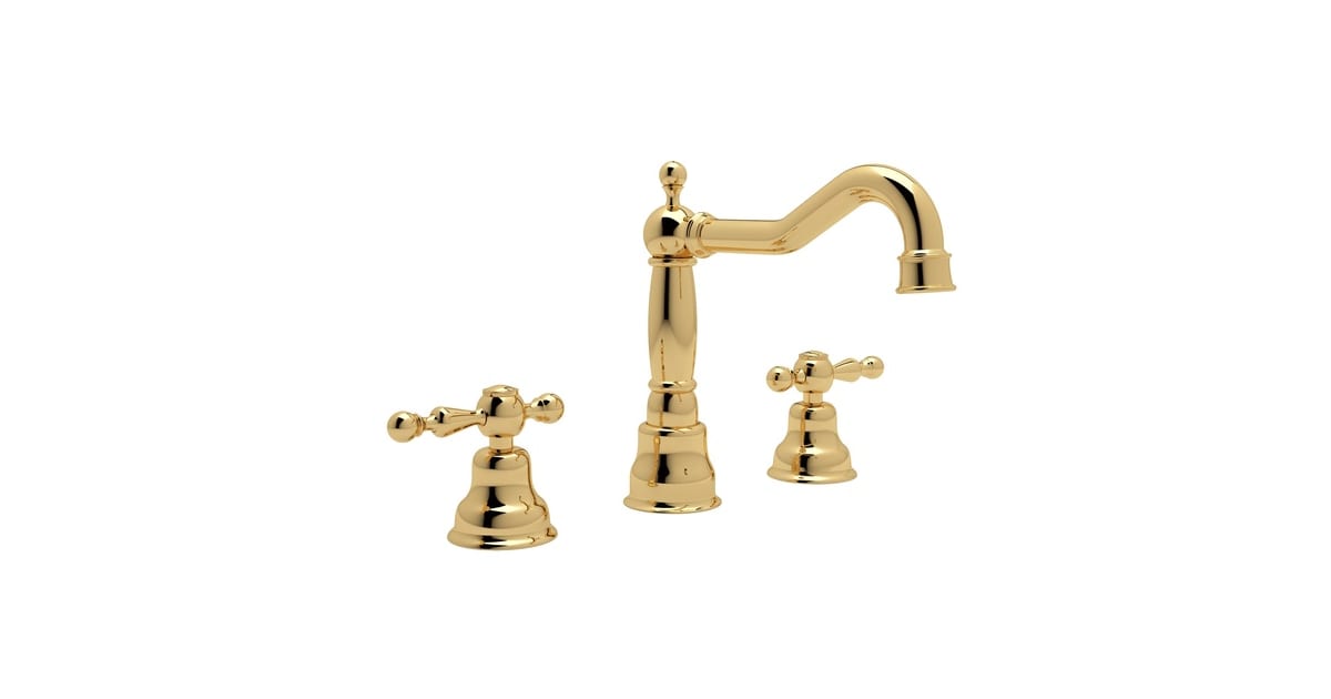 Rohl AC107L-IB-2 Cisal Widespread Bathroom Faucet with Pop-Up Drain and ...