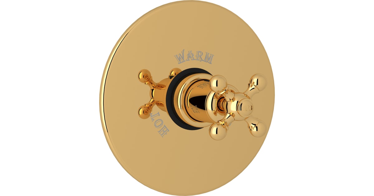 Rohl AC190X-IB/TO Cisal Thermostatic Shower Valve Trim (Trim Only) with ...