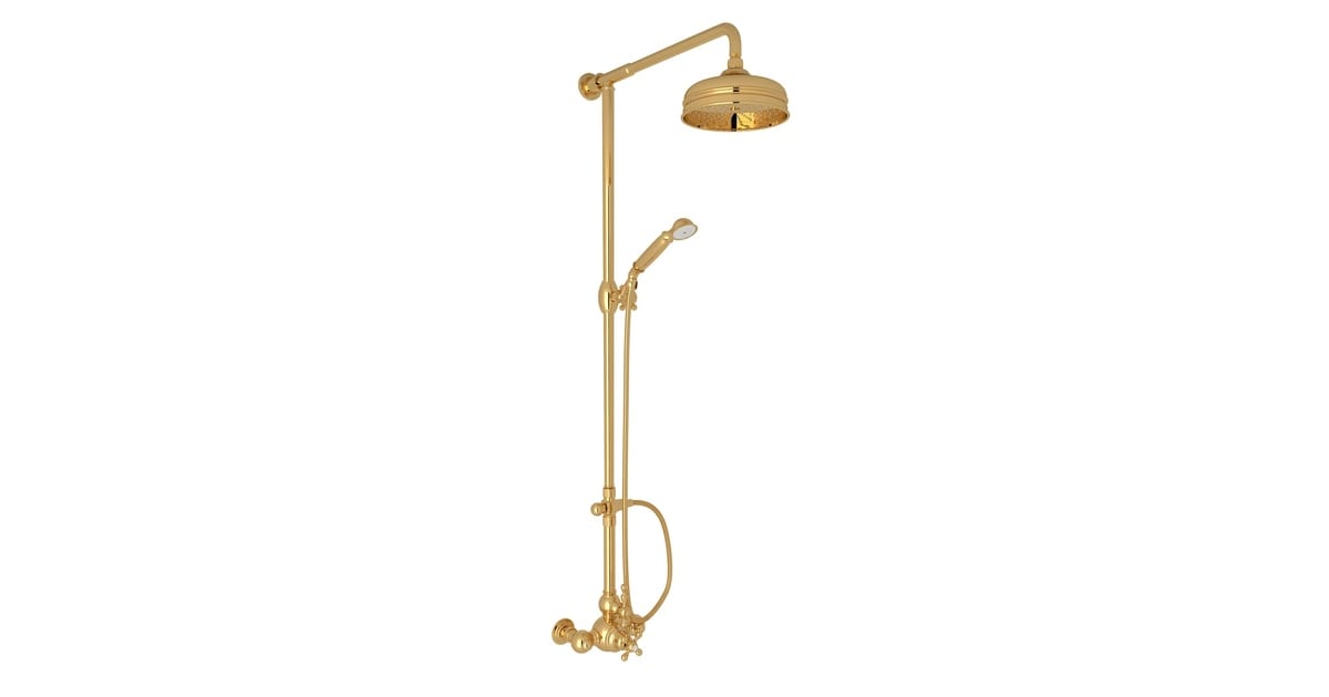 Rohl AC407L-IB Cisal Shower System with Exposed Thermostatic Valve ...