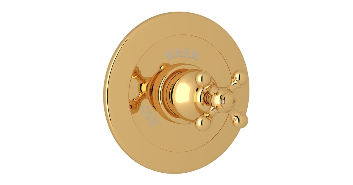 Rohl AC600X-IB Cisal Shower Valve Trim (Trim Only) with Metal Cross ...
