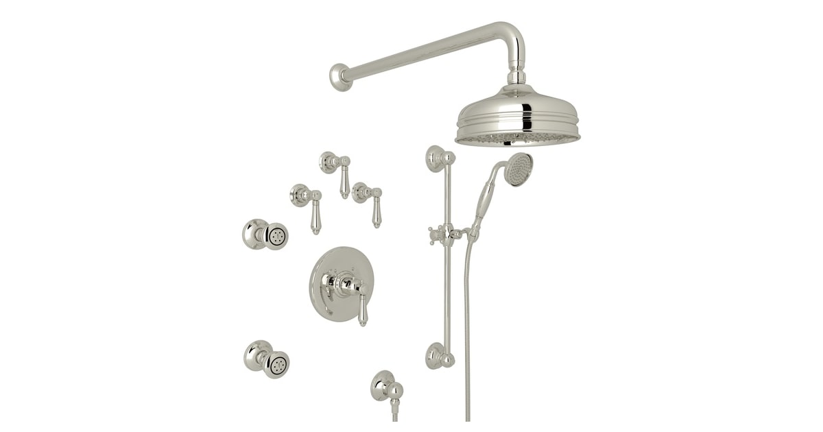 Rohl AKIT47ELM-PN Thermostatic Shower Trim Kit with Trim, | Build.com