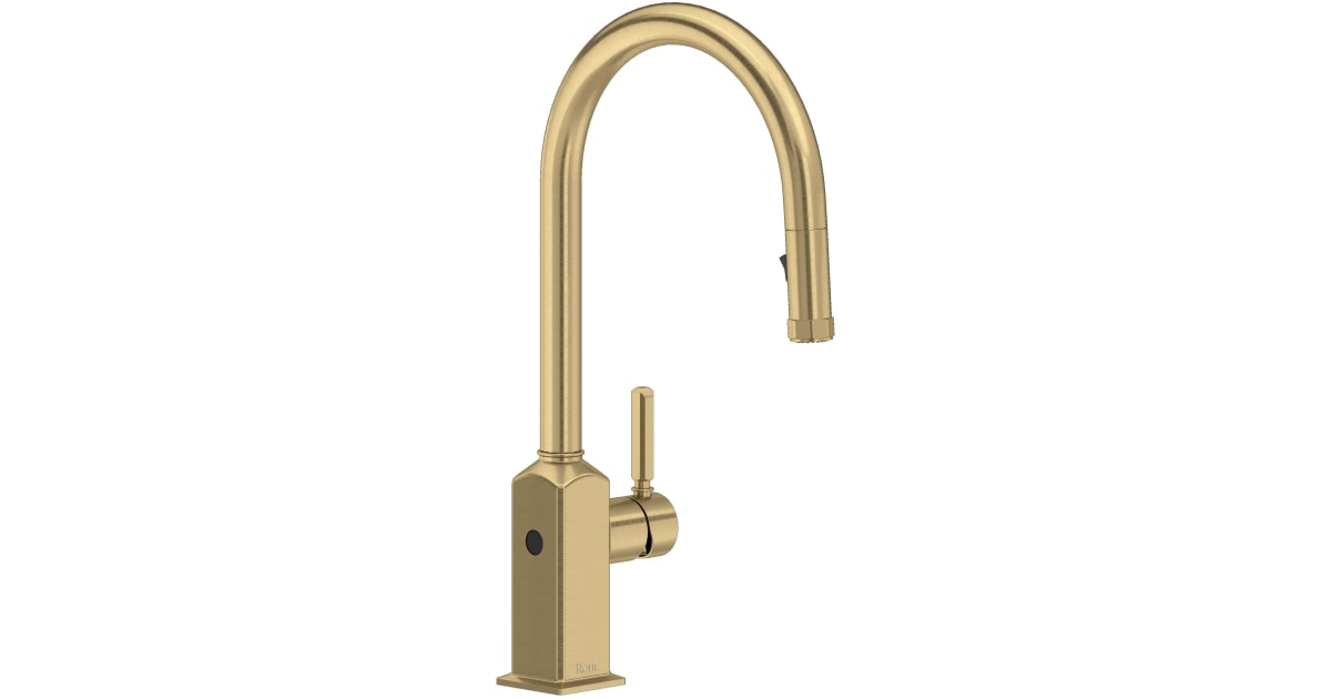 Rohl AP53D1LMAG Apothecary 1.8 GPM Single Hole Pull Down Kitchen Faucet ...