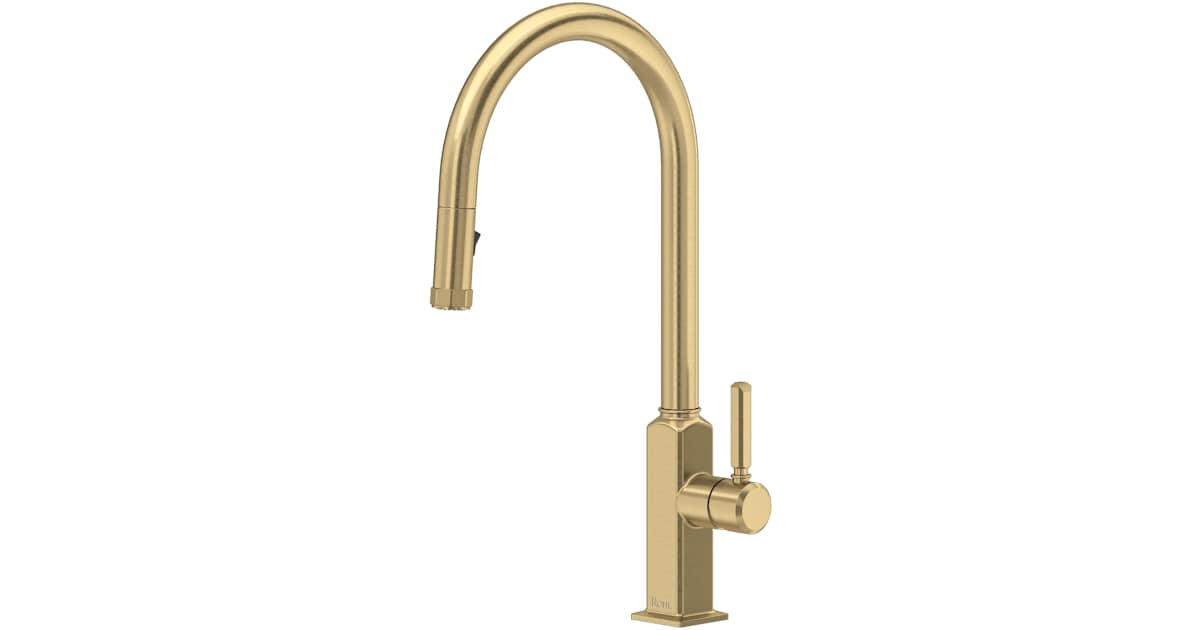 Rohl AP55D1LMAG Apothecary 1.8 GPM Single Hole Pull Down Kitchen Faucet ...