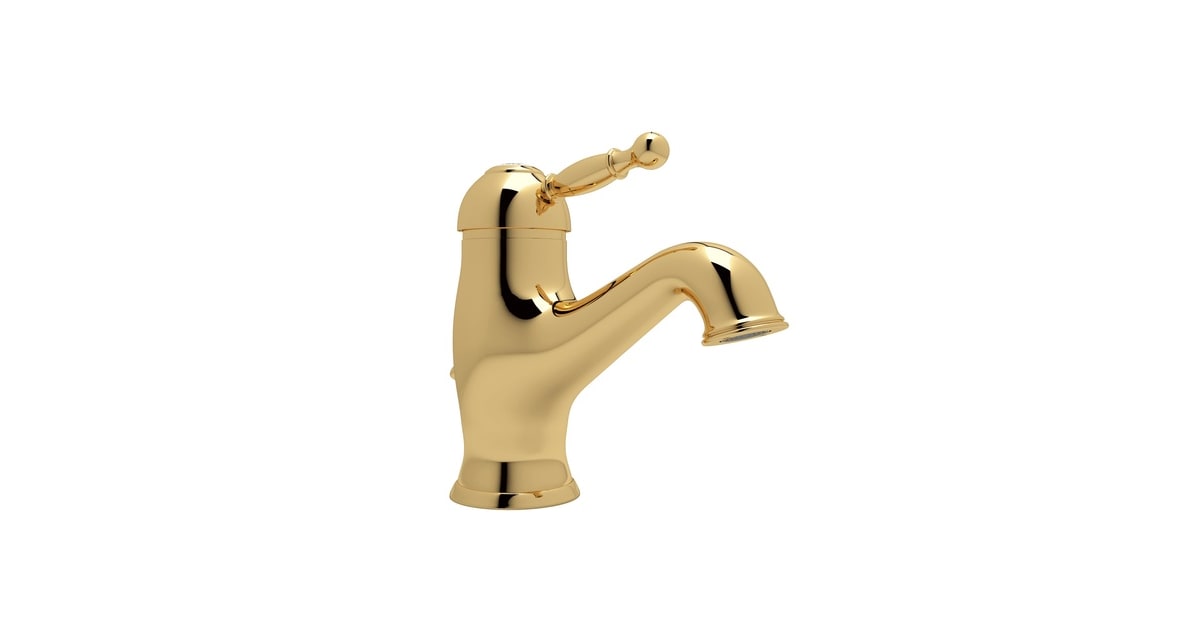 Rohl AY51-IB-2 Cisal Bathroom Faucet with Ornate Metal Lever and Pop-Up ...