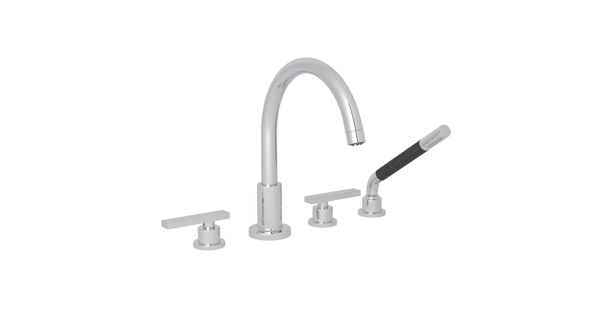 Rohl BA26L-APC Modern Roman Tub Faucet with Single Function 1.75 GPM ...
