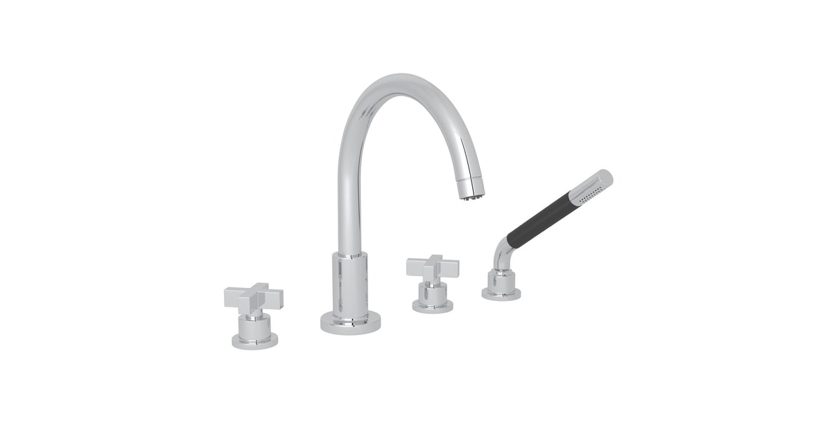 Rohl BA26X-APC Modern Roman Tub Faucet with Single Function 1.75 GPM ...