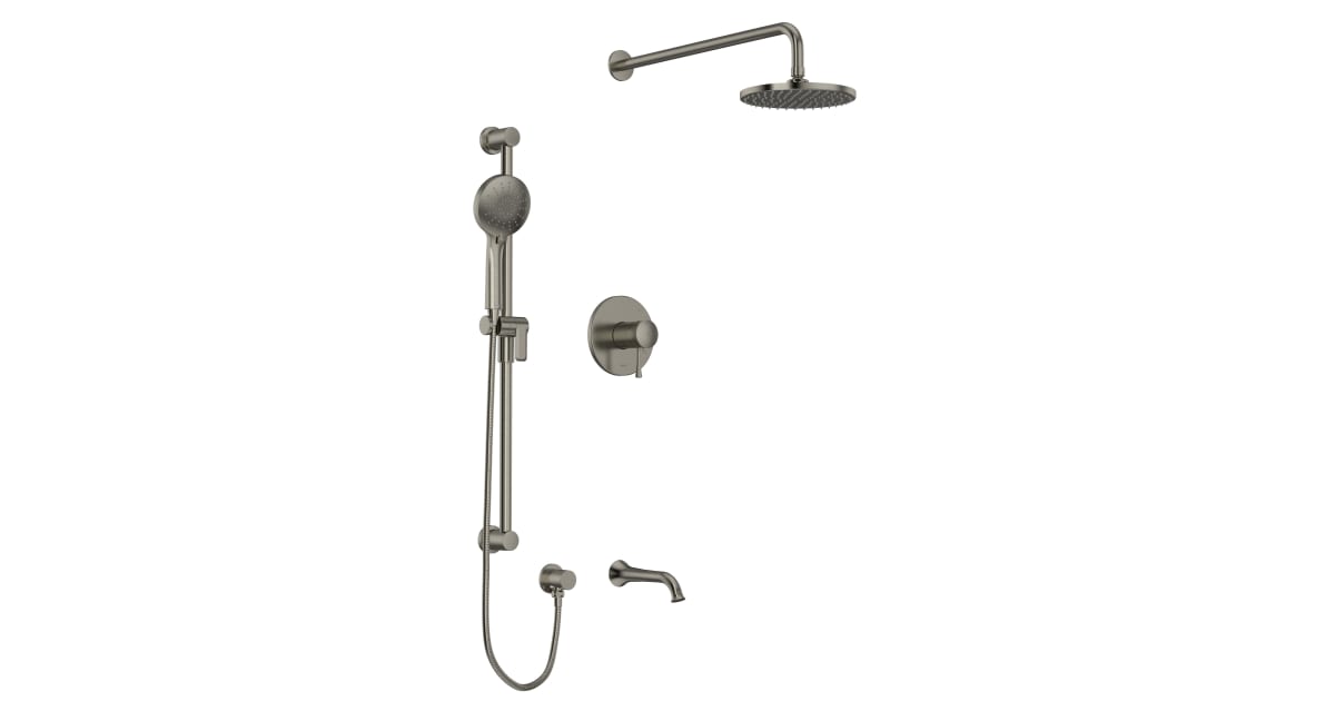 Rohl EDGE-TEDTM45BN-KIT Edge Thermostatic Shower System with Shower ...