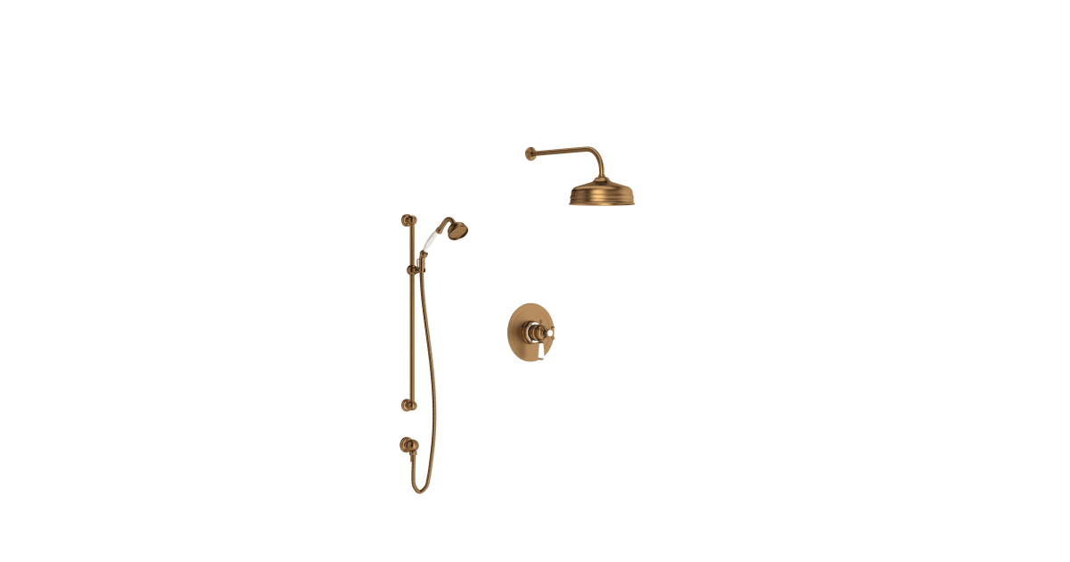 Rohl EDWARDIAN-U.TEW44W1L-EB-KIT Edwardian Thermostatic Shower System ...