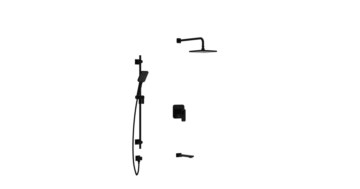 Rohl EQUINOX-TEQ47BK-KIT Equinox Thermostatic Shower System with Shower ...