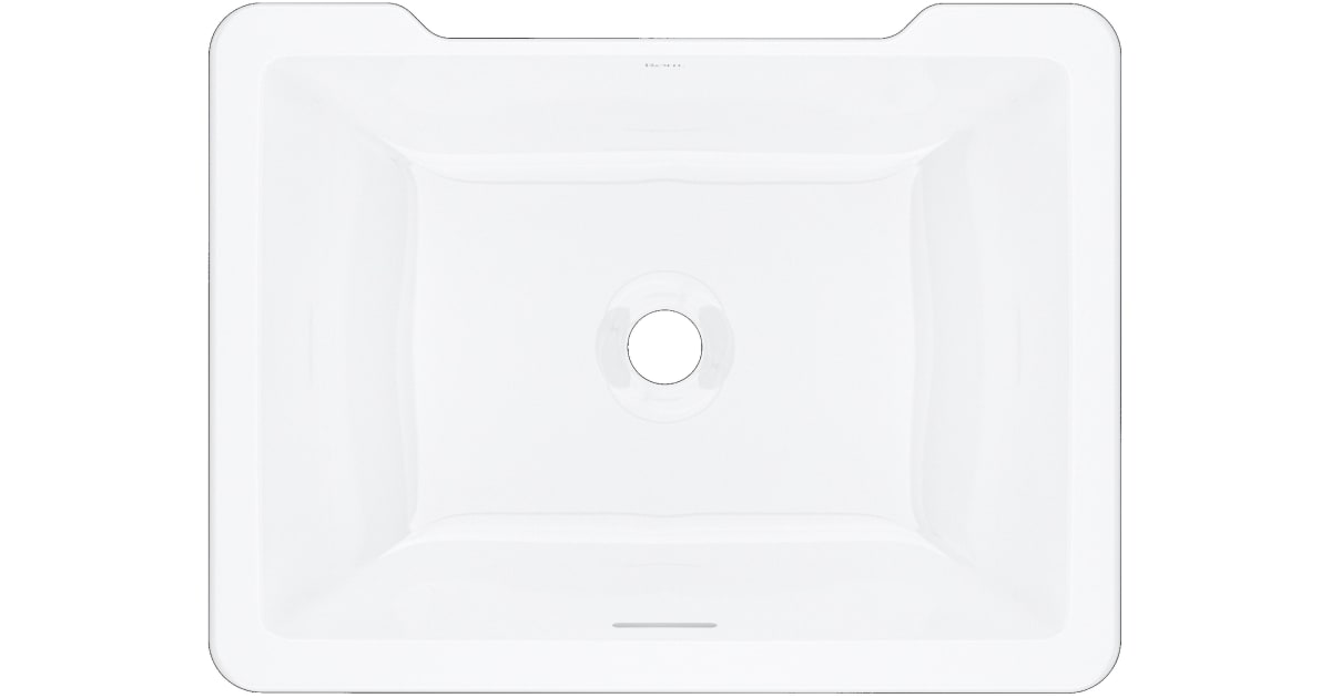 Rohl ERUB2015RTWH Eirene 20-3/8" Rectangular Limestone Undermount ...