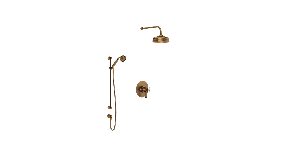 Rohl GEORGIANERA-U.TGA23W1LSP-EB-KIT Georgian Era Thermostatic Shower ...
