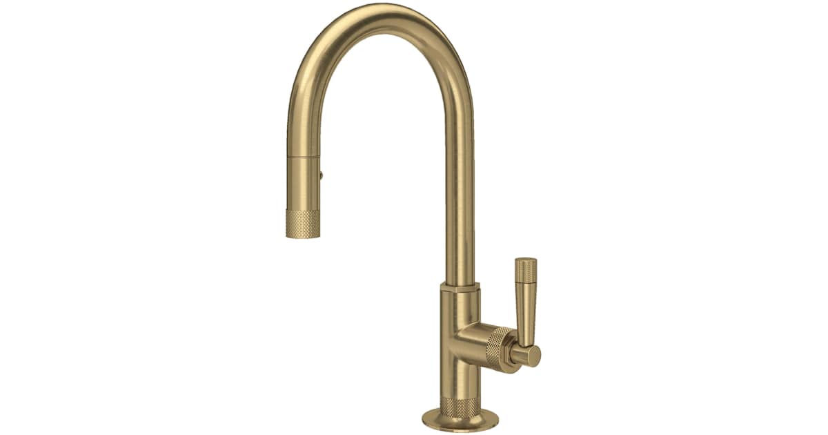 Rohl MB7930SLMAG-2 Graceline 1.8 GPM Single Hole Pull Down Bar Faucet ...