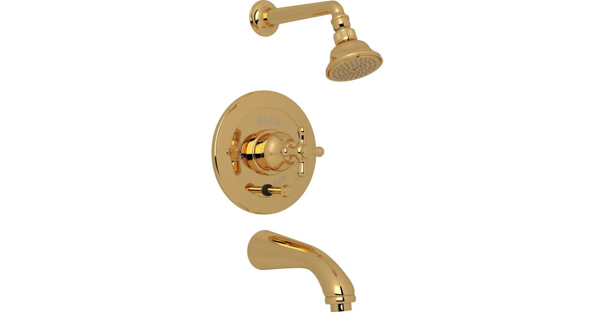 Rohl RBKIT8EXM-IB Verona Shower System with Valve Trim, Single Function ...