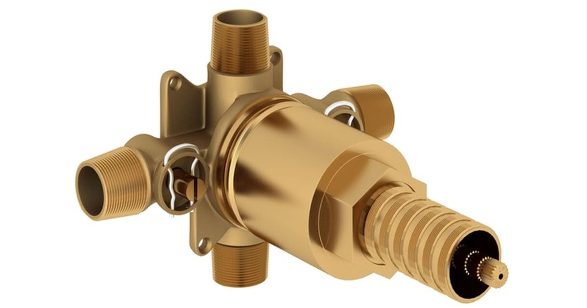 Rohl RCT-1 1/2" Pressure Balance Rough-In Valve Without Diverter ...