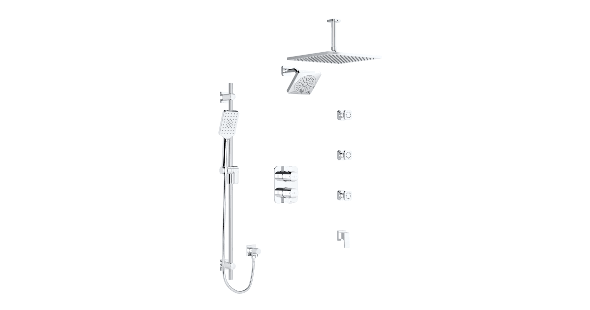 Rohl SALOME-SA83C-KIT Salome Shower System with Shower Head, Hand ...