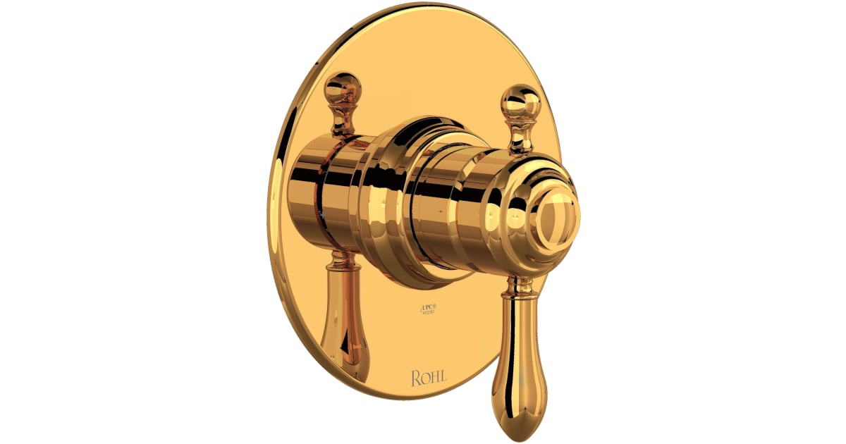Rohl TAC51W1LMIB Arcana Pressure Balanced Valve Trim Only with Single ...