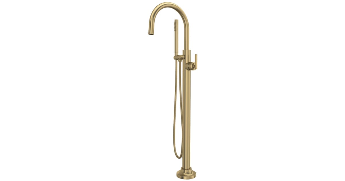 Rohl TAP05F1LMAG Apothecary Floor Mounted Tub Filler with Built-In ...