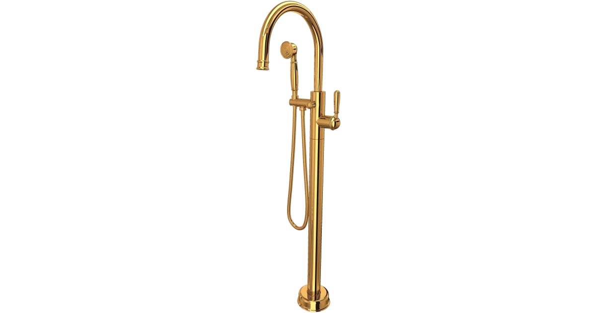 Rohl TTD06HF1LMIB Floor Mounted Tub Filler with Built-In Diverter ...